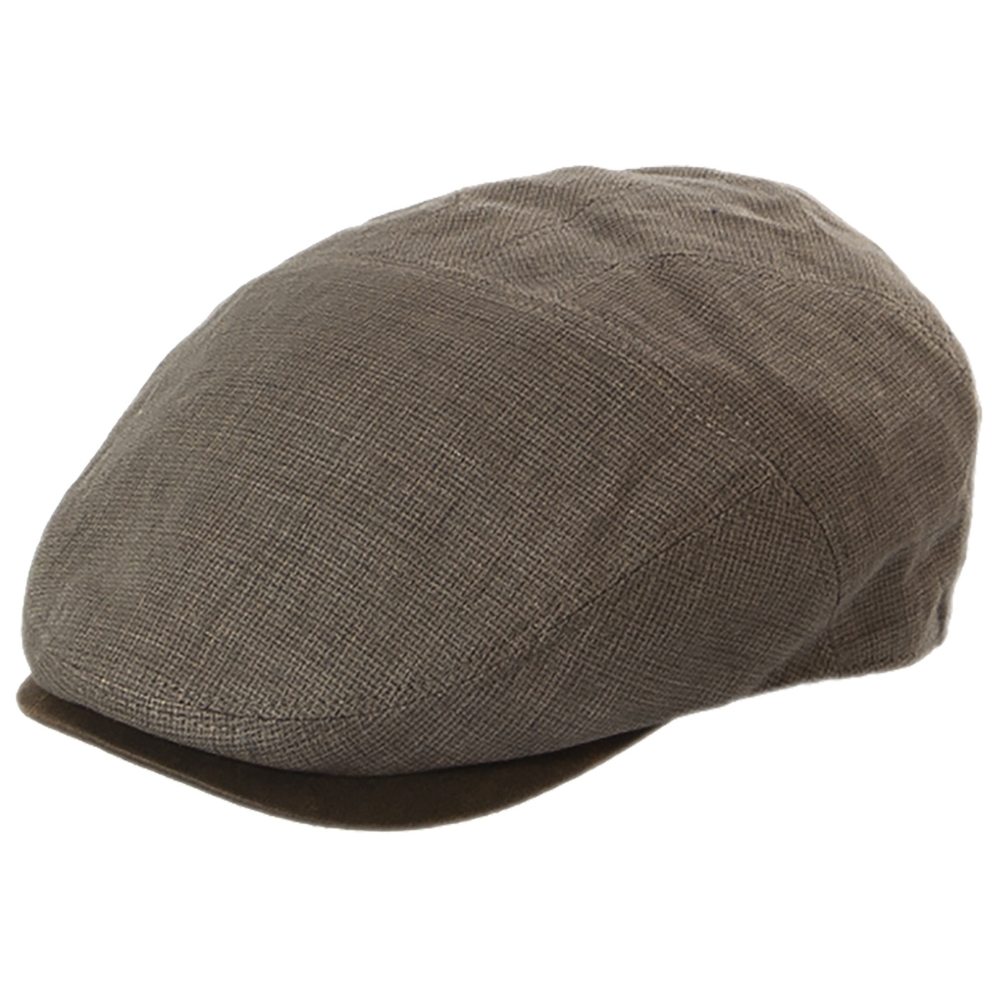 Bruine linnen platte pet | Hoofddeksel | Kleding | Jachtkleding Schmidt